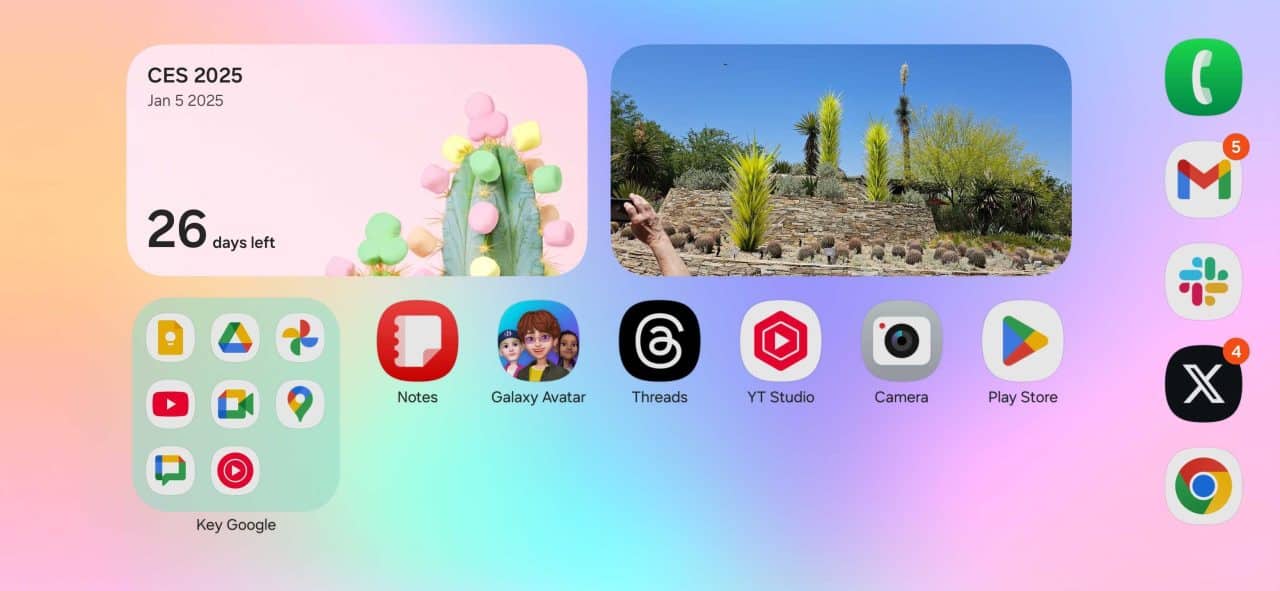 One UI 7.0 Improves Home Landscape Layout on Galaxy Devices - SammyGuru