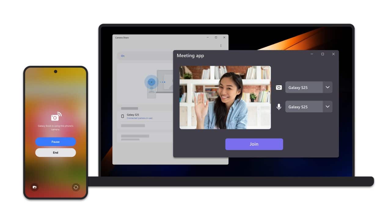 Galaxy Book Camera Share on One UI 7.0 is a Work in Progress - SammyGuru
