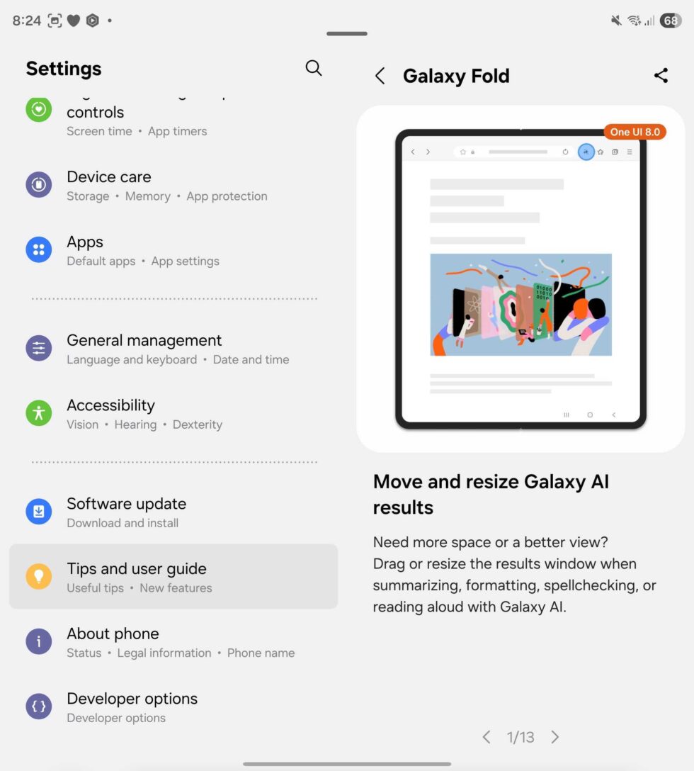 Galaxy Z Fold 7 Will Get Adjustable Galaxy AI Window With One UI 8 ...