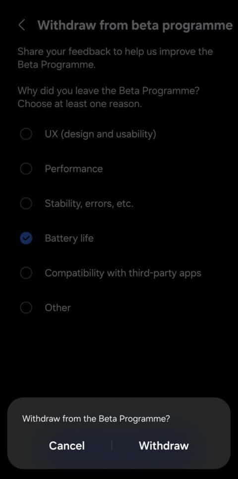 How to Leave One UI 8 Beta and Return to Stable Version - SammyGuru
