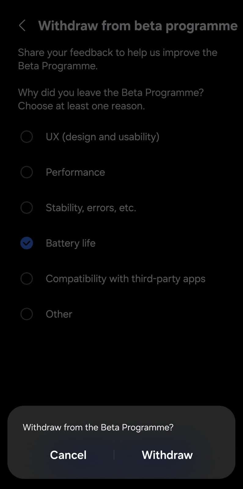 How to Leave One UI 8 Beta and Return to Stable Version - SammyGuru
