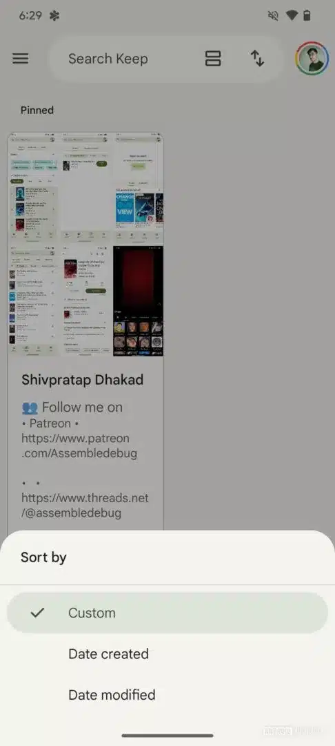 Google Keep Update Brings Long-Awaited Sorting Feature - SammyGuru