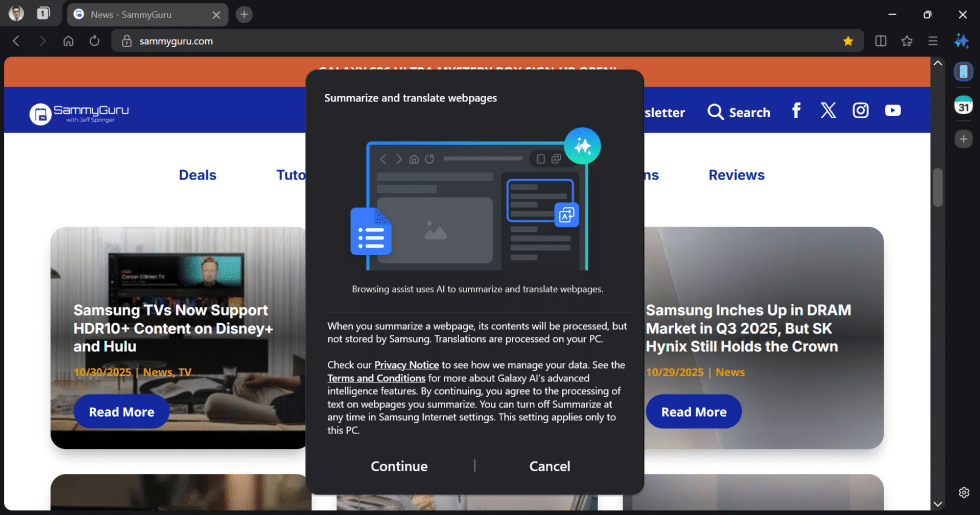Samsung Internet for PC is Official: Everything You Need to Know ...