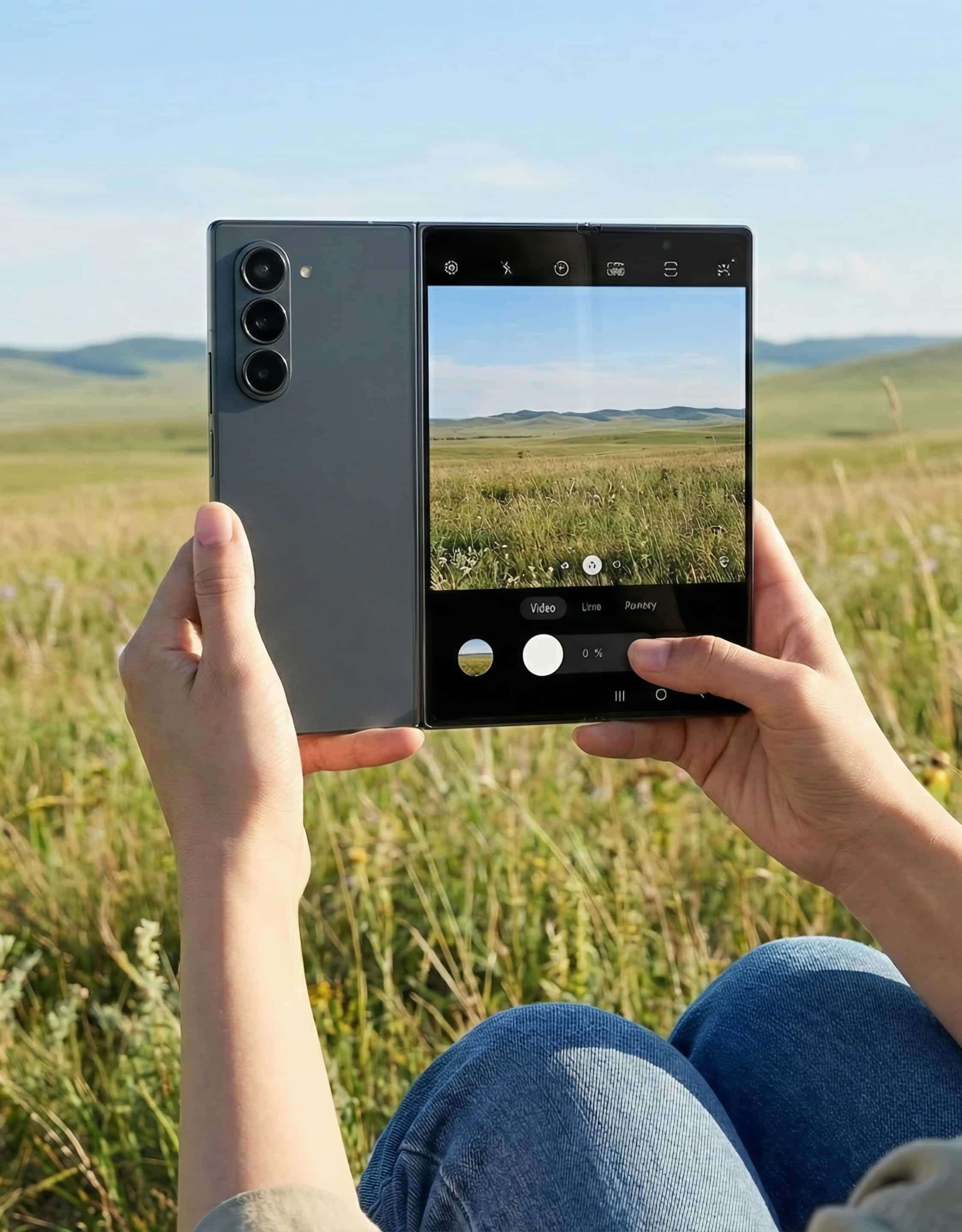 Check Out This Bold Galaxy Z TriFold Concept Dual Cover Screen - SammyGuru