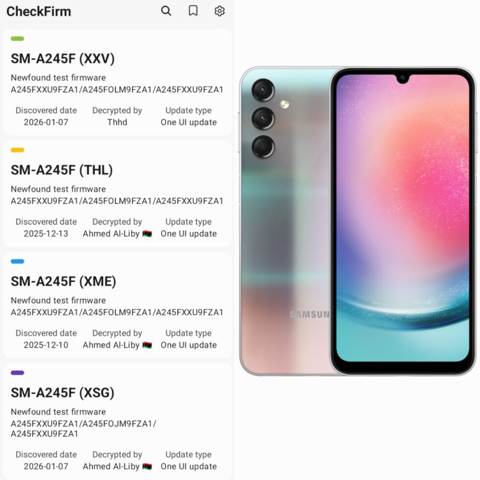 Galaxy A24 and Galaxy F54 Show Up With One UI 8.5 Test Builds - SammyGuru