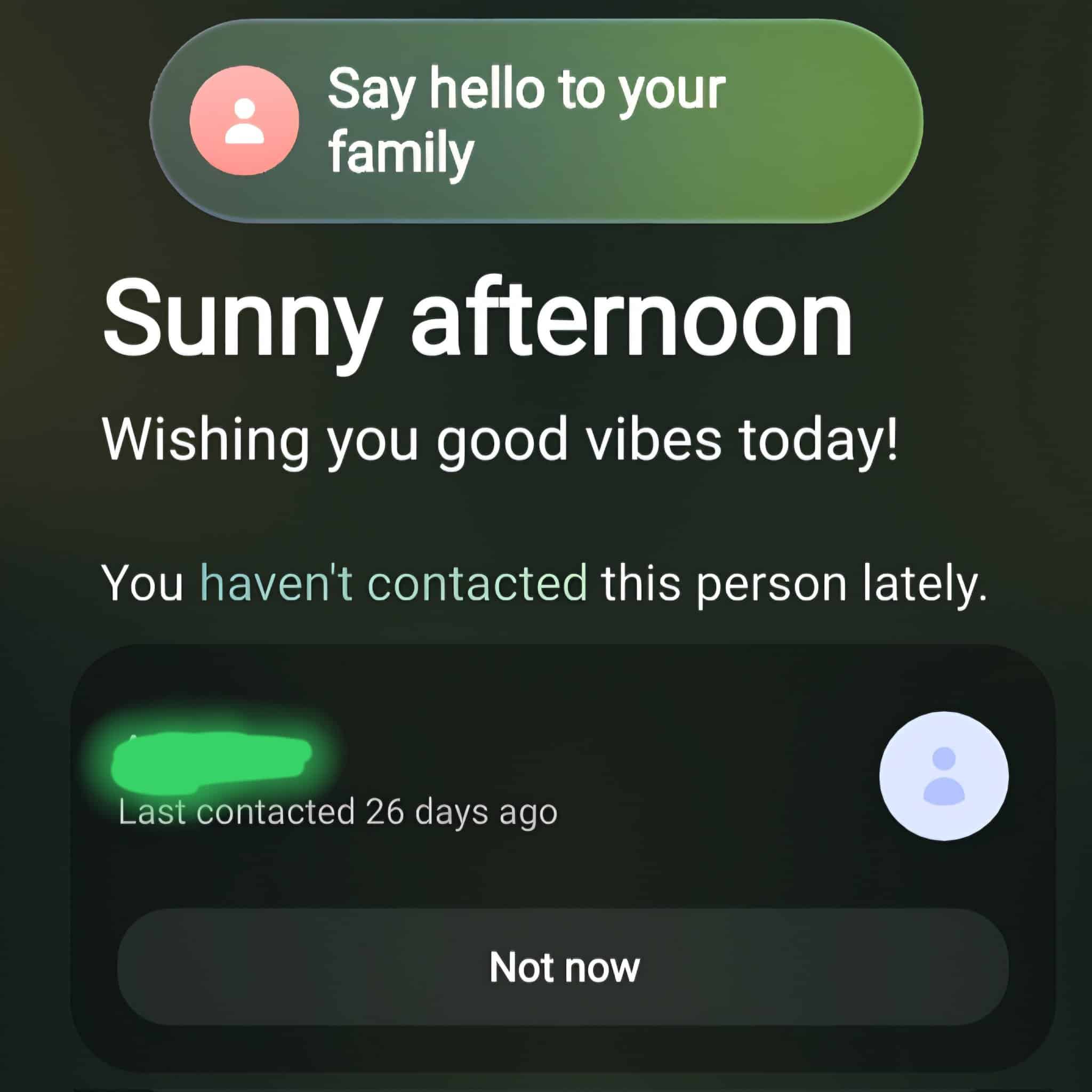 One UI 8.5's Now Brief Can Remind You to Call Your Family - SammyGuru