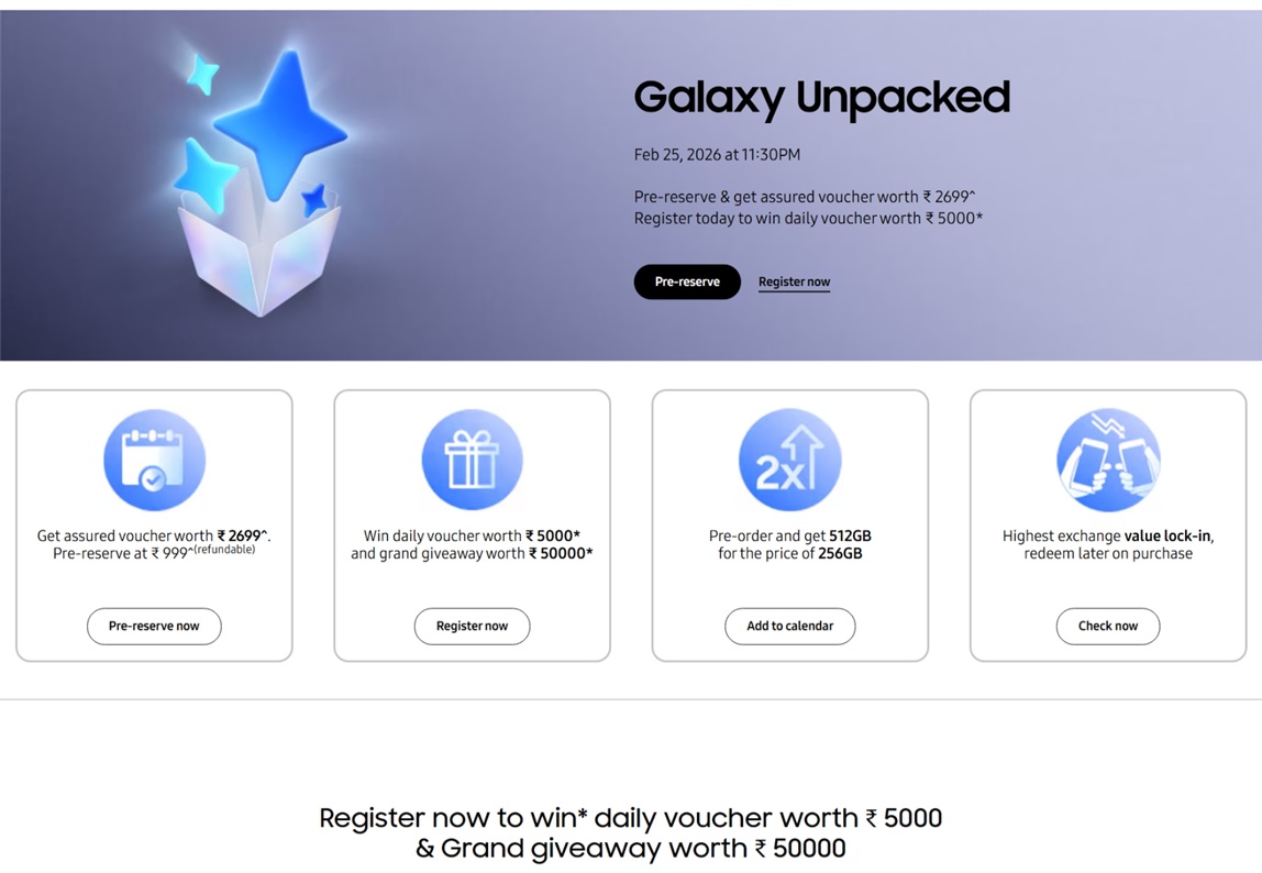 Samsung Confirms Free Storage Upgrade for Galaxy S26 in Key Markets ...